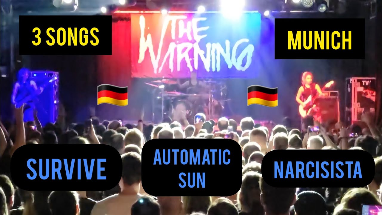 3 SONGS - @TheWarning - MUNICH, GERMANY 🇩🇪 - 04/13/24 #livemusic #fyp # ...