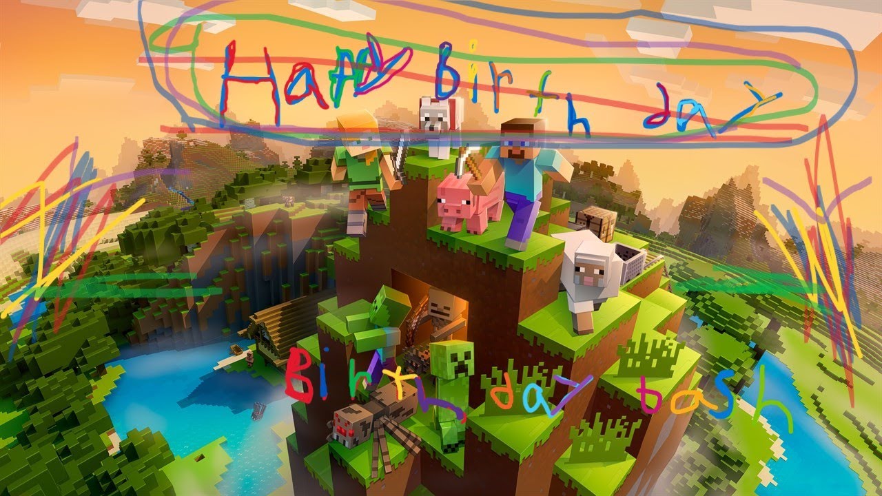 Minecraft special. Birthday bash - YouTube