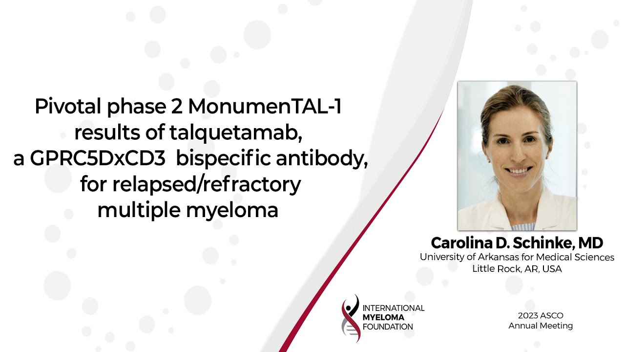 Phase 2 Results: Talquetamab, a GPRC5DxCD3 BsAb, shows potential for ...
