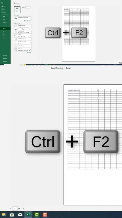 How to Show Print Preview in Excel | Microsoft Excel Print Preview ...