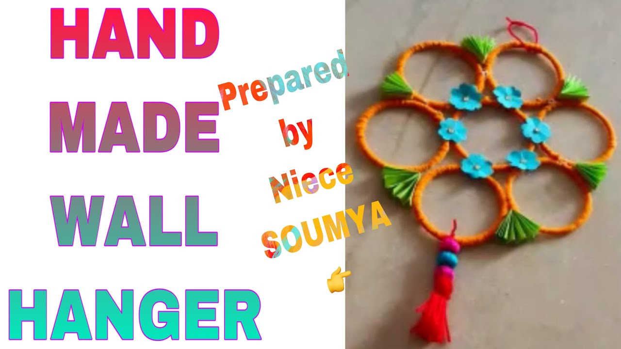 #DIY HAND MADE WALL HANGER WITH BANGLES||Easy decorative craft ...