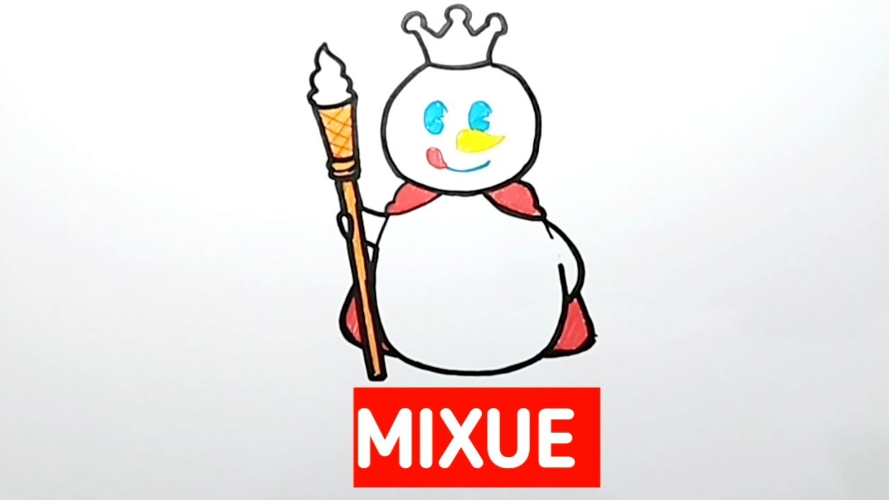 Menggambar boneka Mixue #mixue - YouTube
