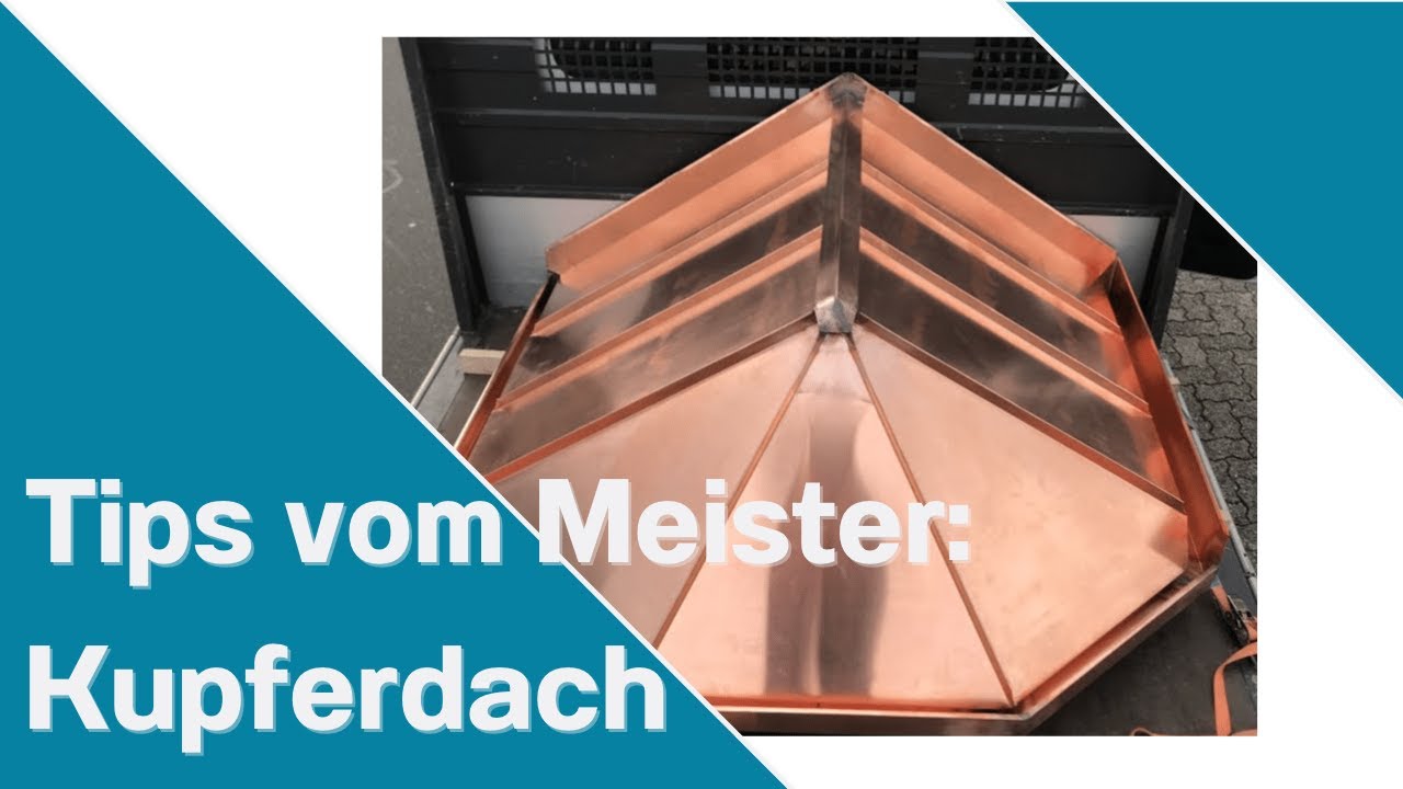 Tipps vom Meister, Kupferdach am First hochstellen und umkanten - YouTube