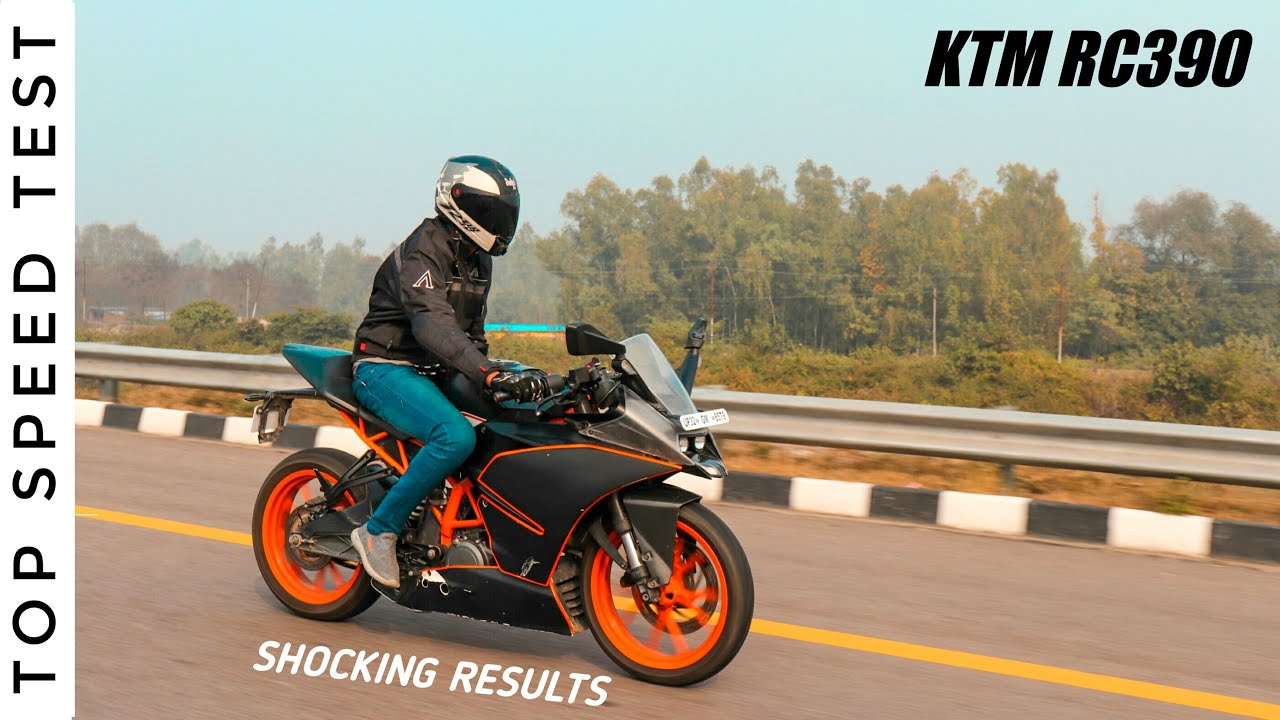 KTM RC 390 TOP SPEED TEST - YouTube