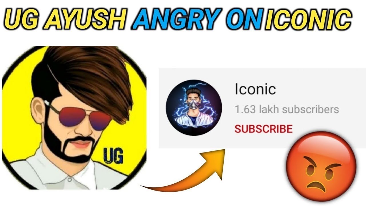 UG Ayush Angry on Iconic😡😡||ungraduate Gamer angry reaction in live🖥 ...