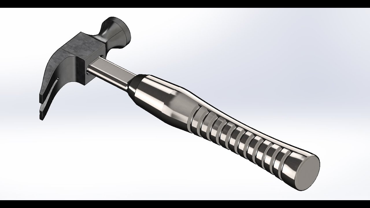 HOW TO MAKE CLAW HAMMER İN SOLIDWORKS 2020 - YouTube