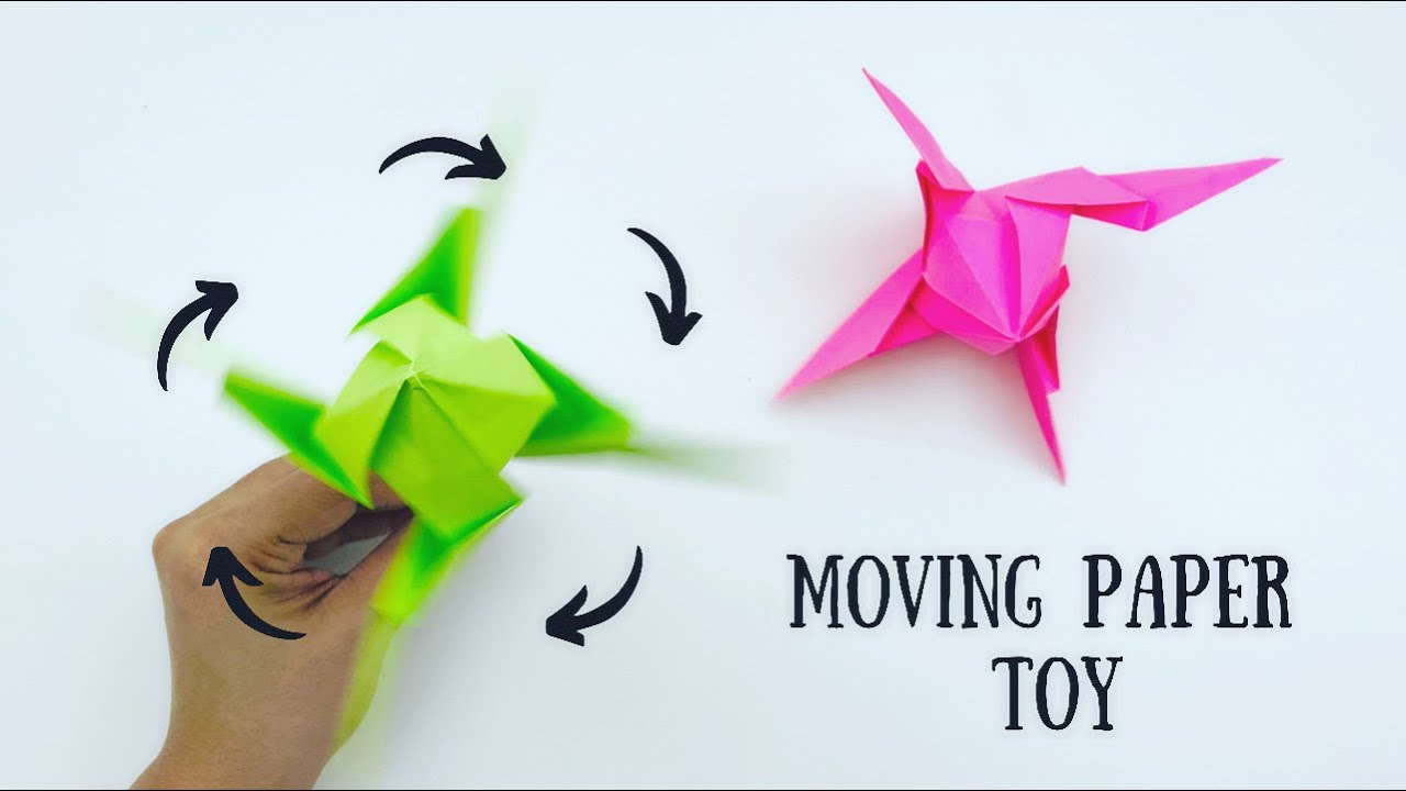 How To Make paper spinning toy For Kids / Moving Paper Toy ideas/ Fun ...