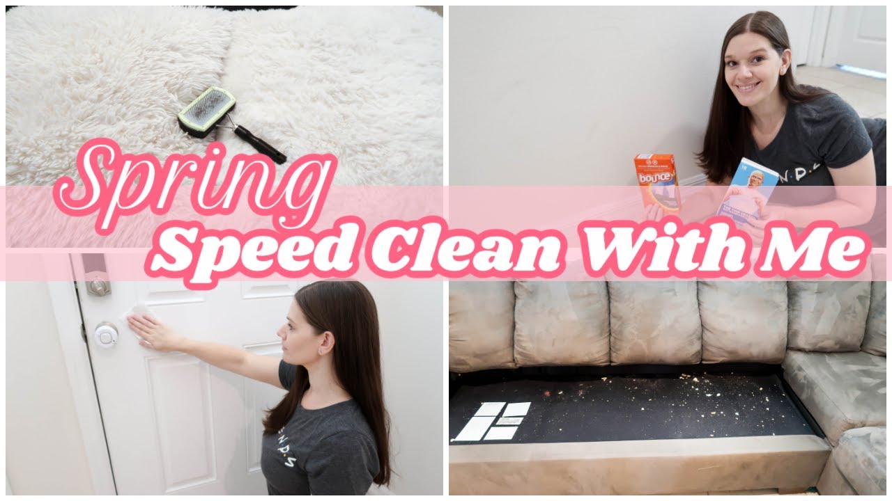 SPRING CLEAN WITH ME | SPEED DEEP CLEANING MOTIVATION + TIPS - YouTube