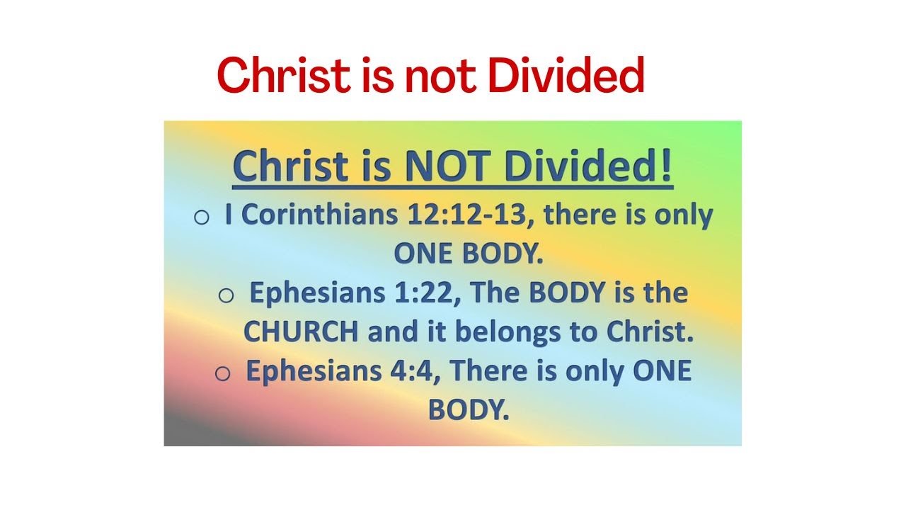 Christ is not divided to hebrews, jews, Christians #hebrews #christian ...