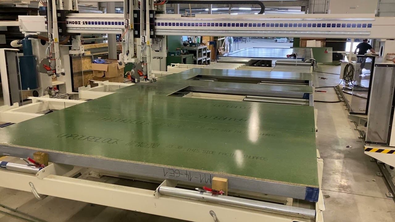 Routing sheets on steel frame - YouTube