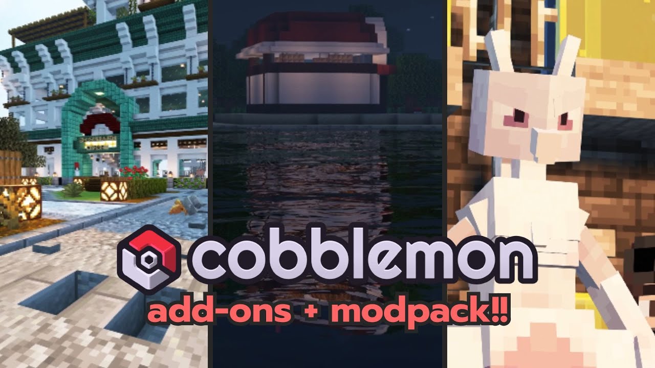 สอนวิธีลง Cobblemon Add-ons เวอร์ชั่นล่าสุด!! (มี Modpack ให้) - YouTube