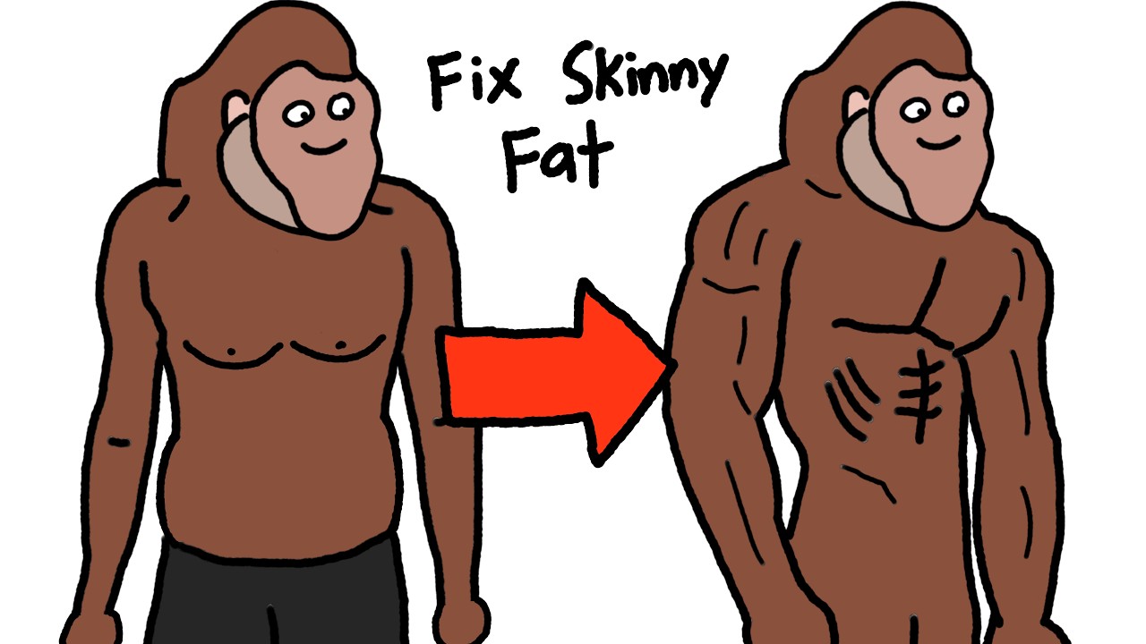 How To Fix Skinny Fat Explained By Ape In 2 Minutes - YouTube
