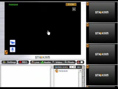 stickam- set up flash