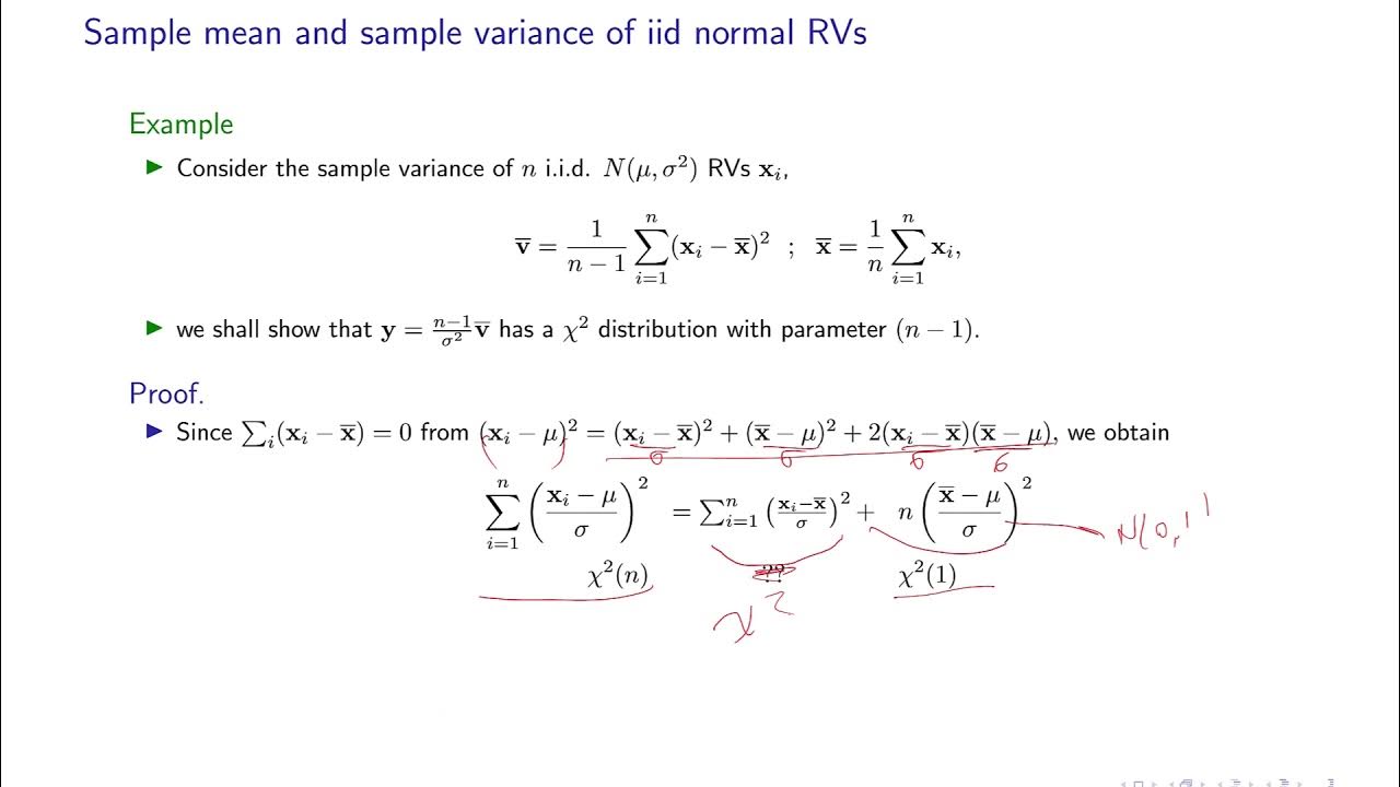 Sample Mean and Variance of iid RVs - YouTube