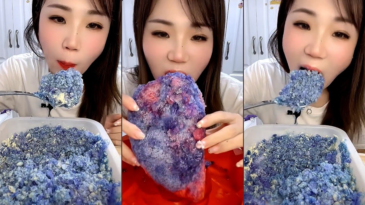 her soft ice eating asmr - YouTube