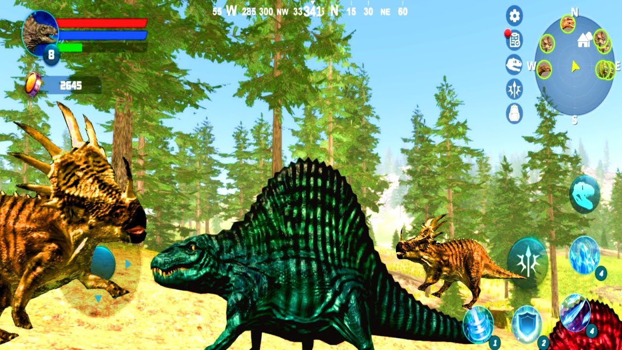 Dimetrodon vs Styracosaurus - Dimetrodon Simulator - Android Gameplay ...