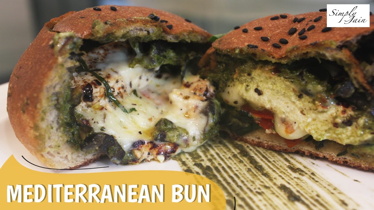 Mediterranean Bun | How To Make Delicious Burger Bun | Mediterranean ...