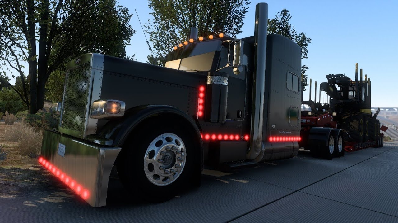 Delivery of a logging machine, ATS - YouTube