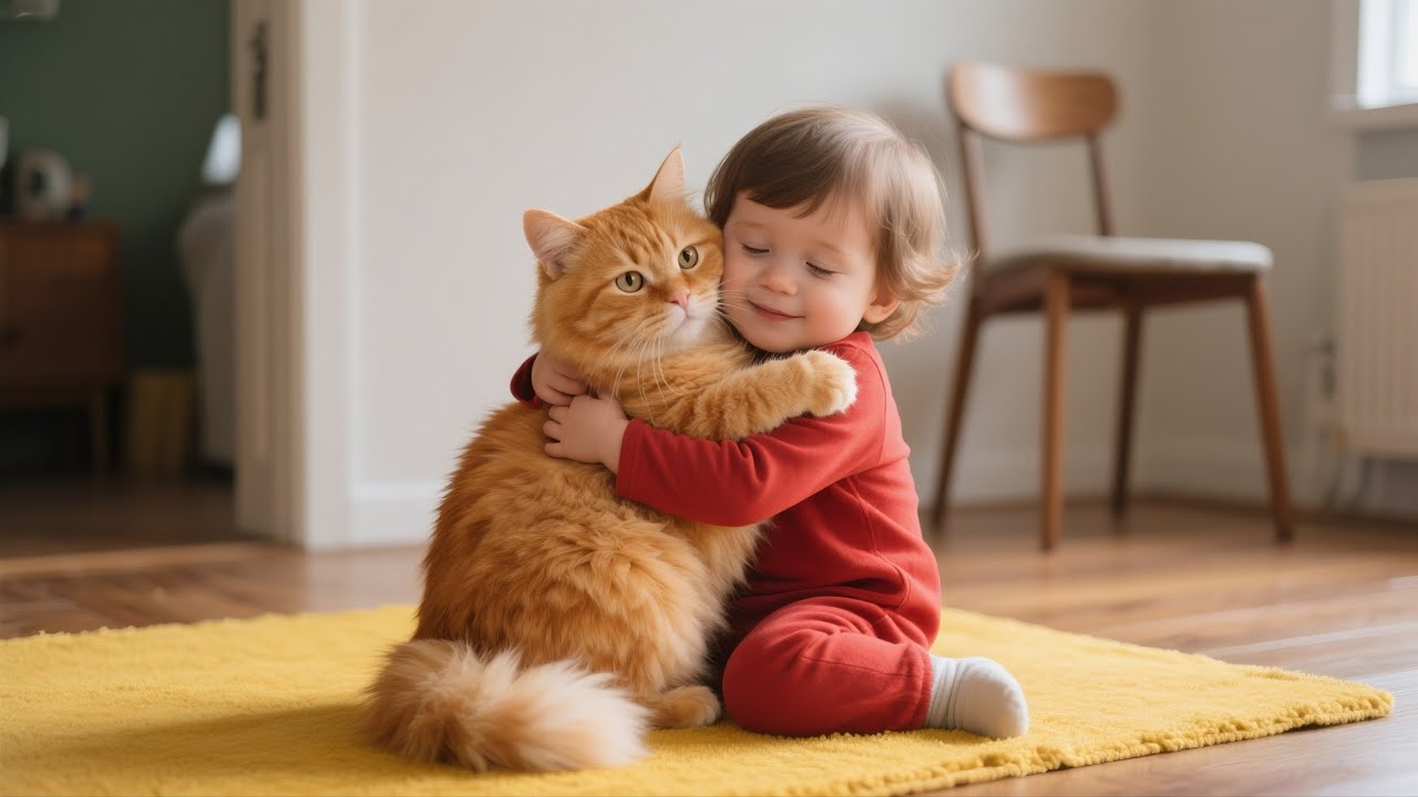 The Moment This Baby Realized the Cat Is Their Best Friend - YouTube