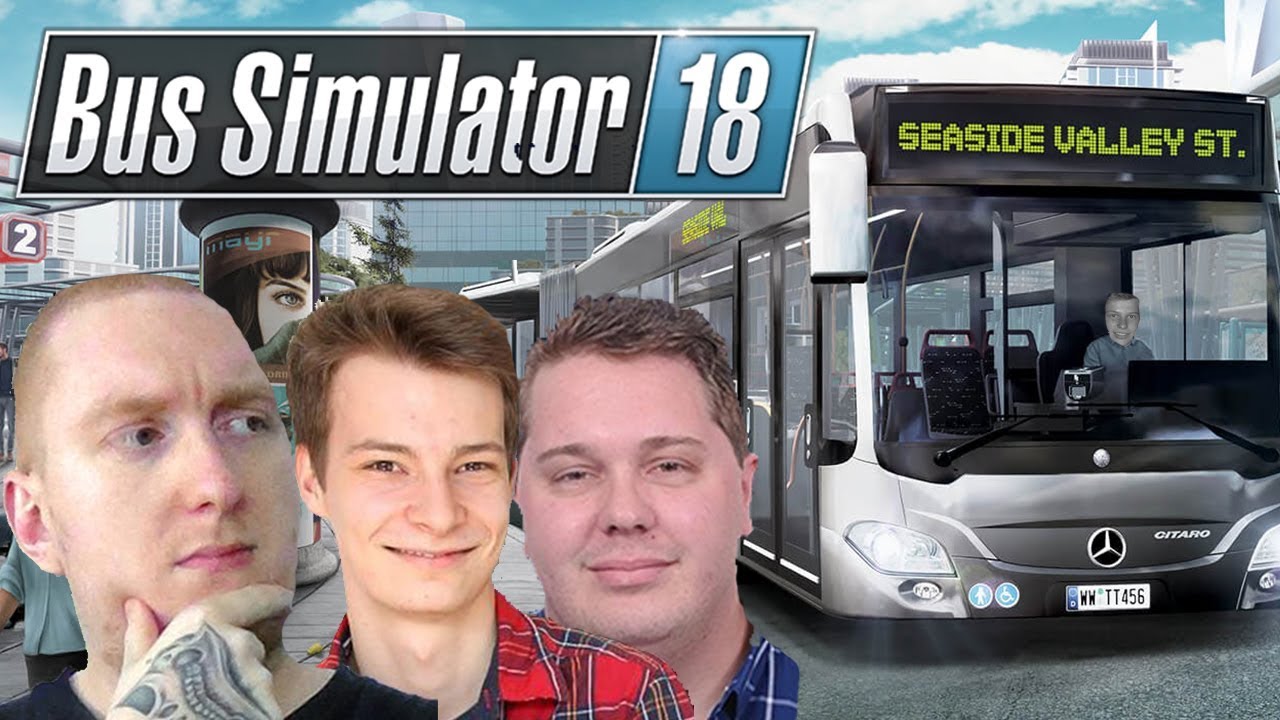4 Profis für ein Chaos | Bus Simulator 18 Multiplayer - YouTube