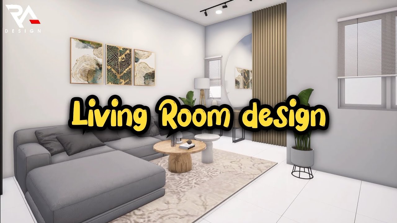DESAIN RUANG TAMU + KITCHEN AREA ⁉️ - RA DESIGN - YouTube