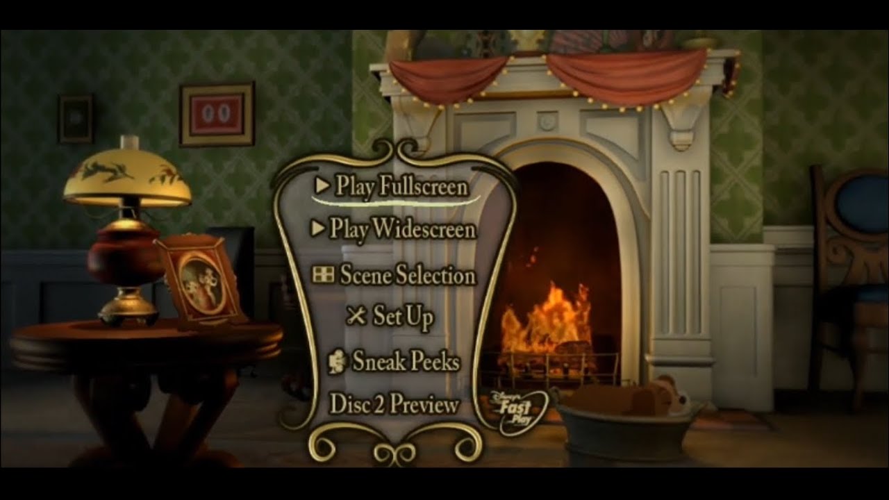 Lady and the Tramp (1955) - Dvd Menu Walkthrough - YouTube