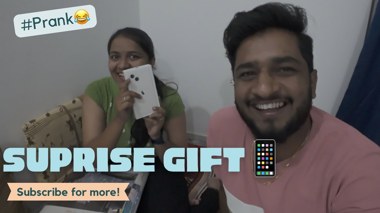 Surprise Gift For Shivani📱 But Before That Prank Successful😂 #mobile #unboxing #prank #couple ...