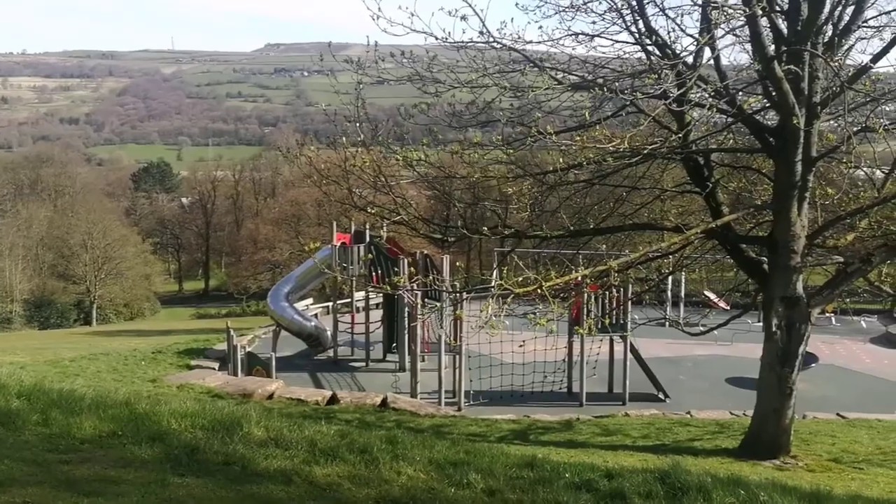 Sensory Walk Around a Park Autism, fountains, birds - YouTube