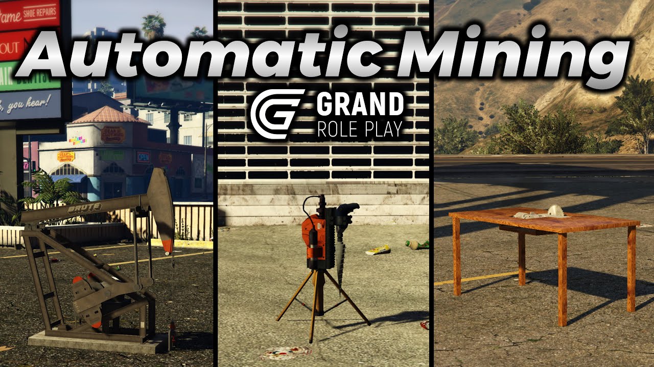Trying to Use the New Automatic Mining System in Grand RP.. - YouTube
