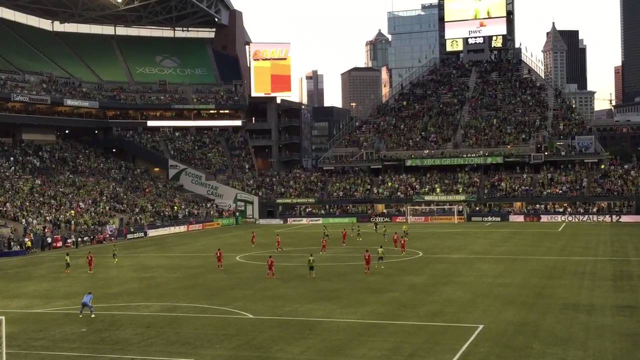 Seattle Sounders Goal Celebration - YouTube