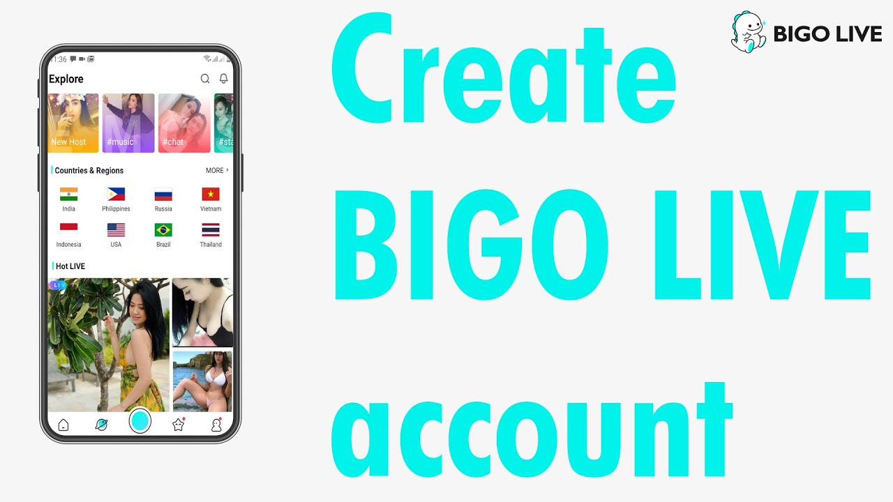 Create BIGO LIVE Account: How to Sign Up Bigo Live Account - YouTube