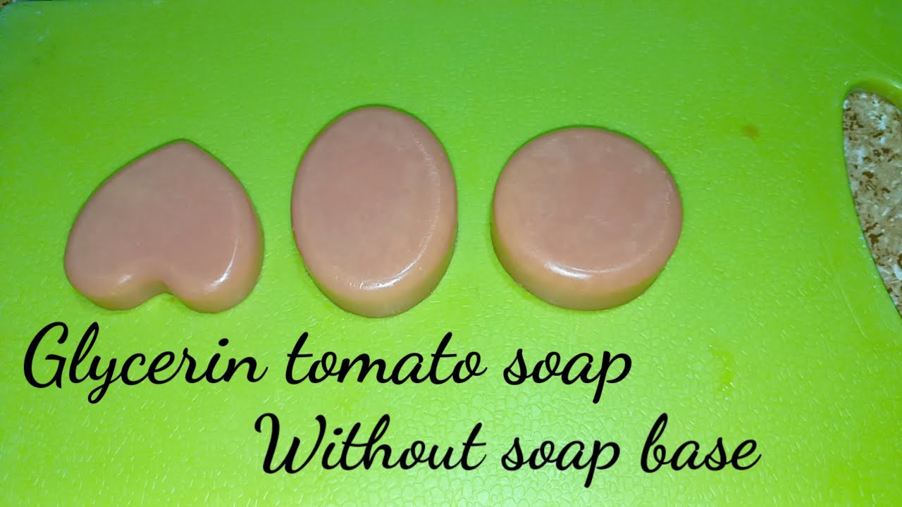 How to make tomato soap/ Glycerin tomato soap/ #nurisakitchen / Without ...