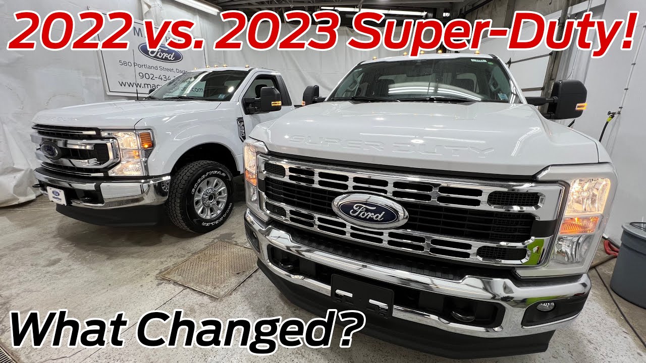 2022 vs 2023 Ford Super-Duty Comparison! What's Different? - YouTube