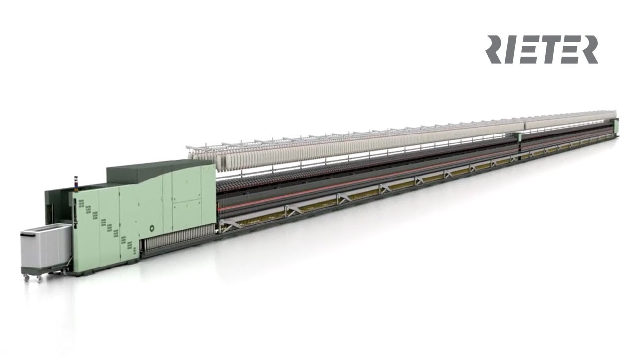 Rieter Ring Spinning Machine G 38 - YouTube