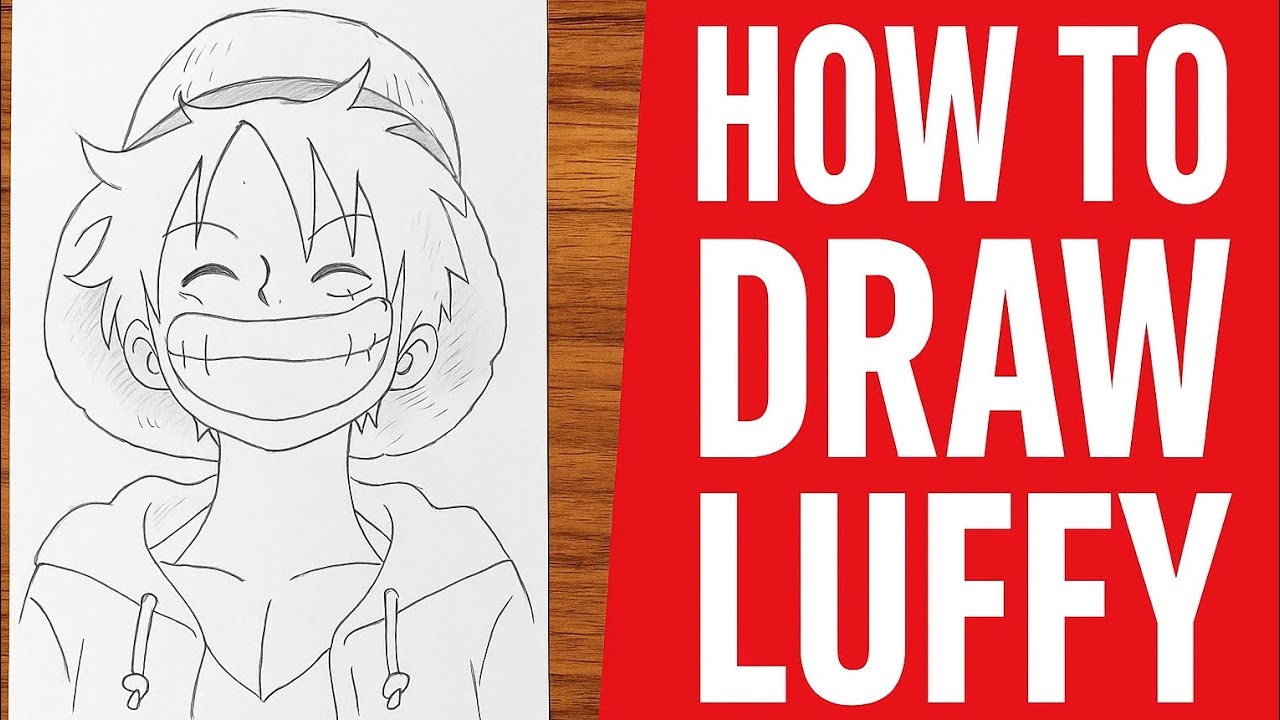 How to draw luffy || Step by step | Easy tutorial #art##onepiece - YouTube