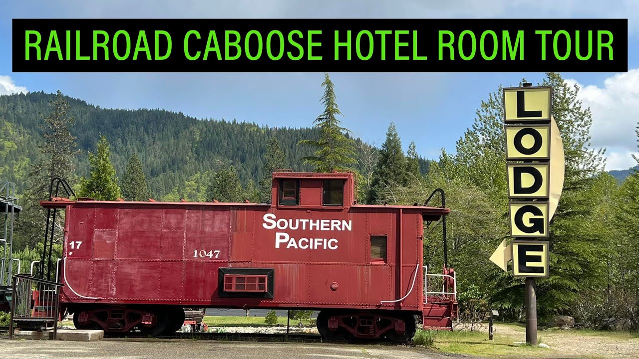 Railroad Caboose Hotel Room Tour - YouTube