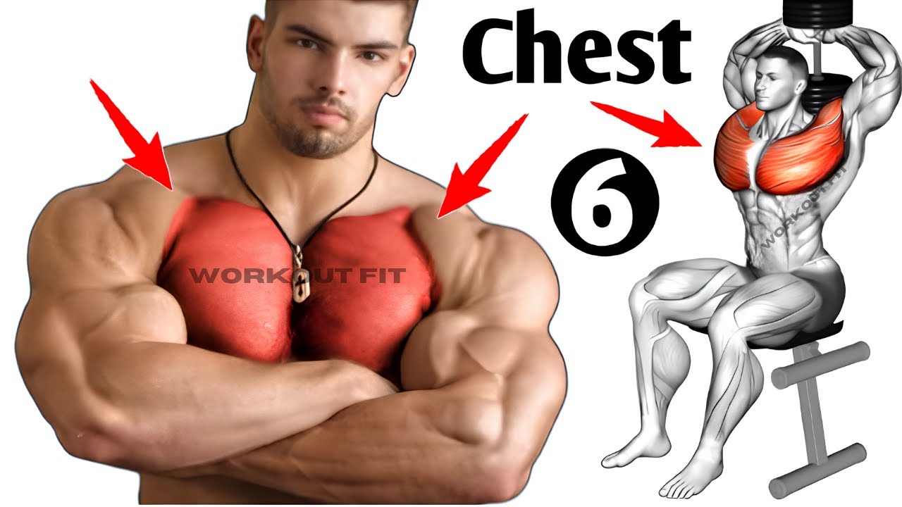 6 Exercises for Bigger Chest Workout to Get Wide Pecs - YouTube