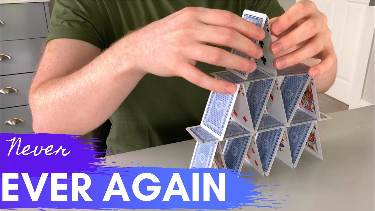How to build a CARD TOWER - House of Cards challenge - YouTube