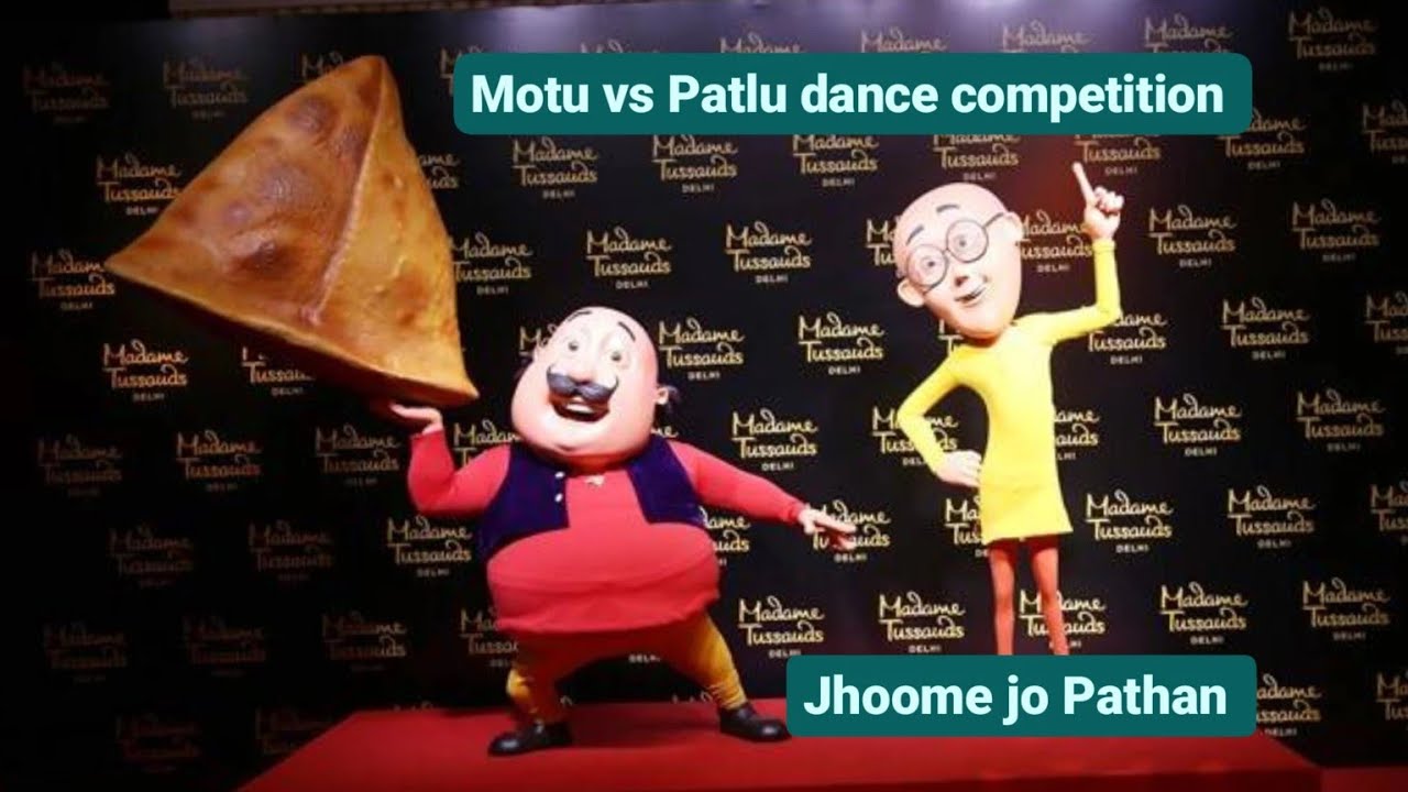 Motu vs Patlu dance competition| Motu Patlu dancing on Jhome jo Pathan ...