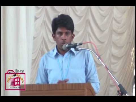 Eldho Paul (Chairman) speaks at Microsoft DreamSpark Yatra 2012 ...
