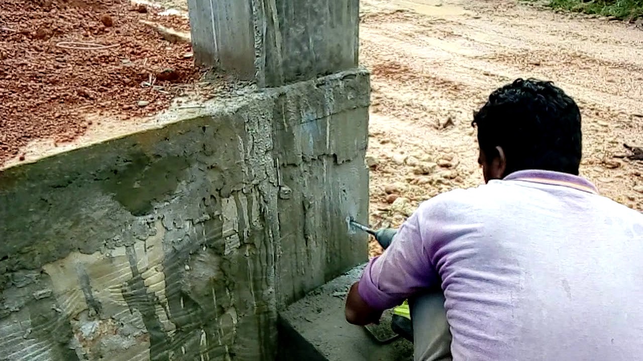 How to drill make hole in RCC column - YouTube