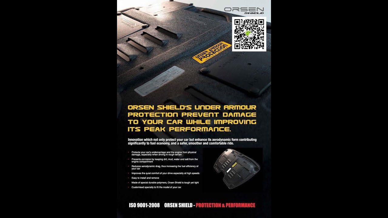 ORSEN Shield Under Armour Protection Skid Plate Engine Cover ...
