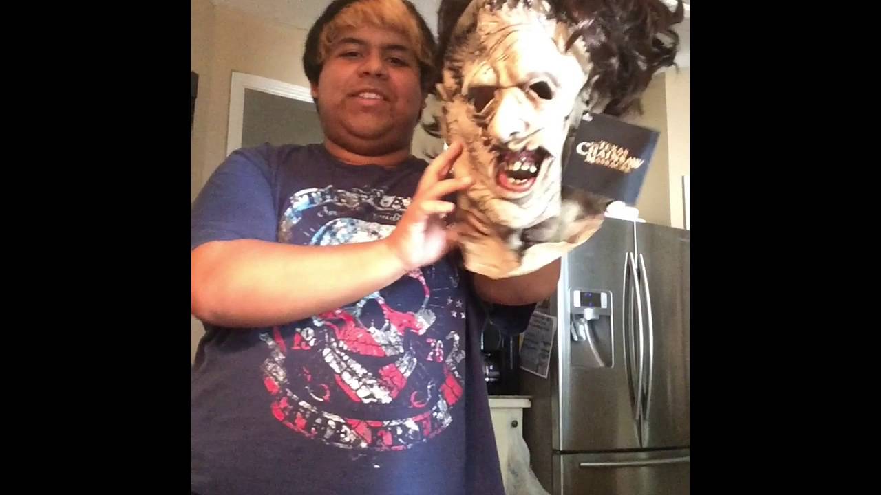 Leatherface mask unboxing - YouTube