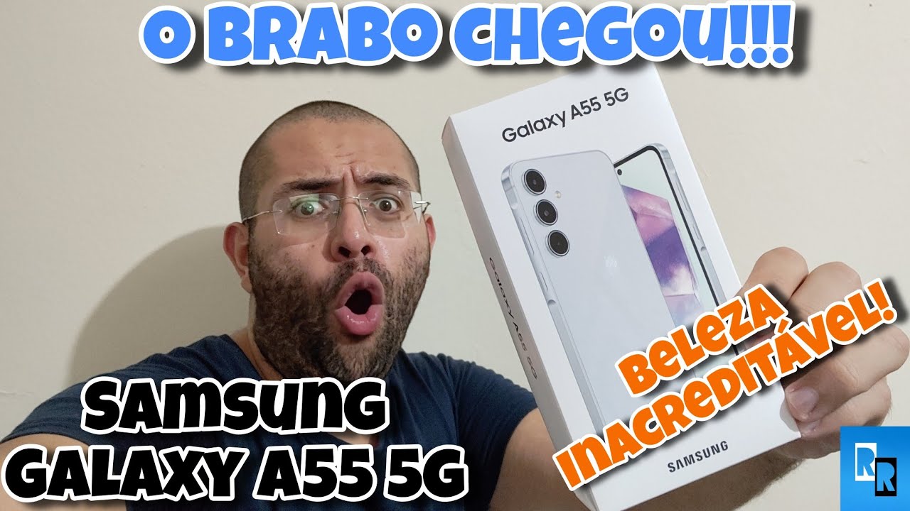 UNBOXING - Samsung GALAXY A55 5G - Você NÃO VAI ACREDITAR nessa beleza ...