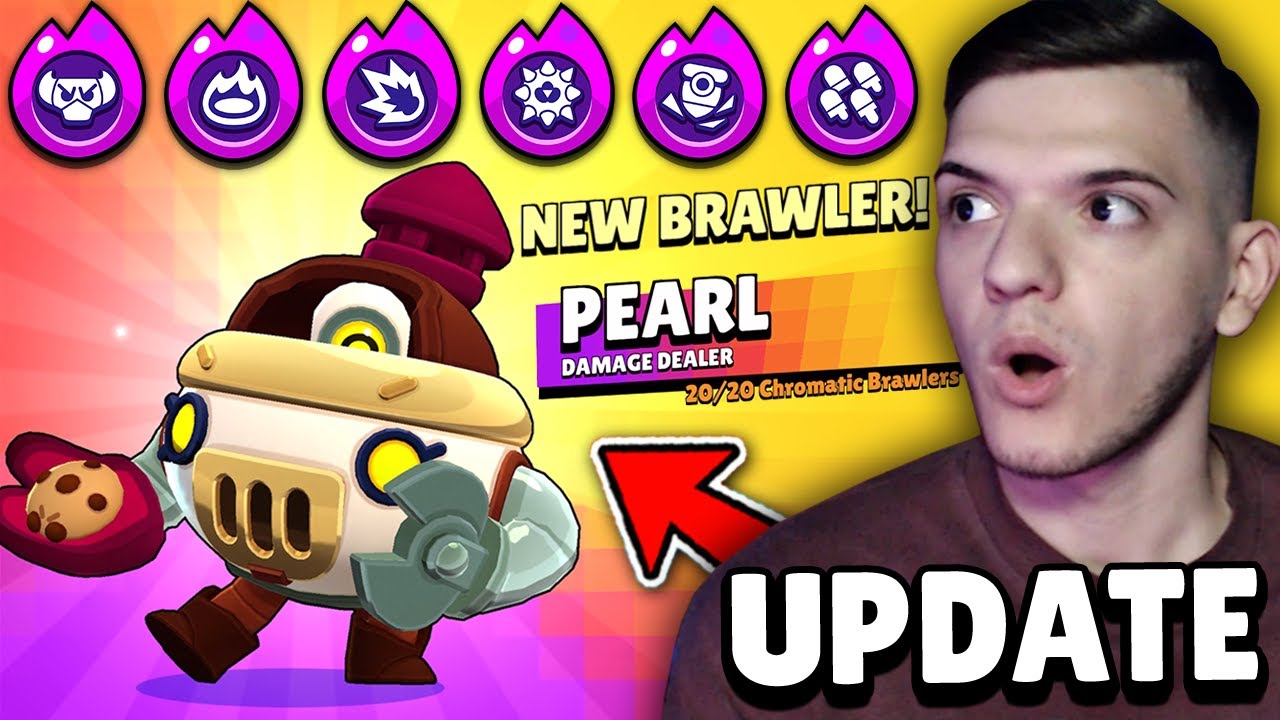 NOUL BRAWLER PEARL, HYPERCHARGE, SKINURI si MULTE ALTELE! Brawl Stars ...