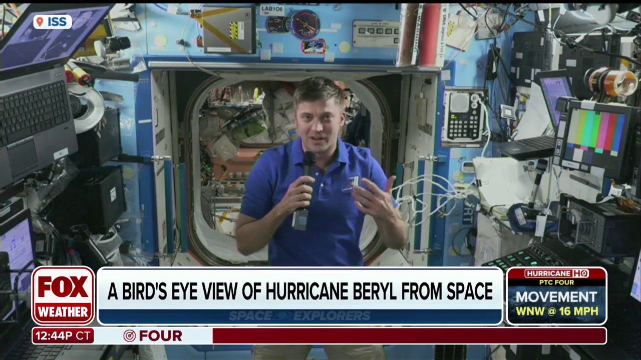 NASA astronaut captures images of Hurricane Beryl, aurora from space ...