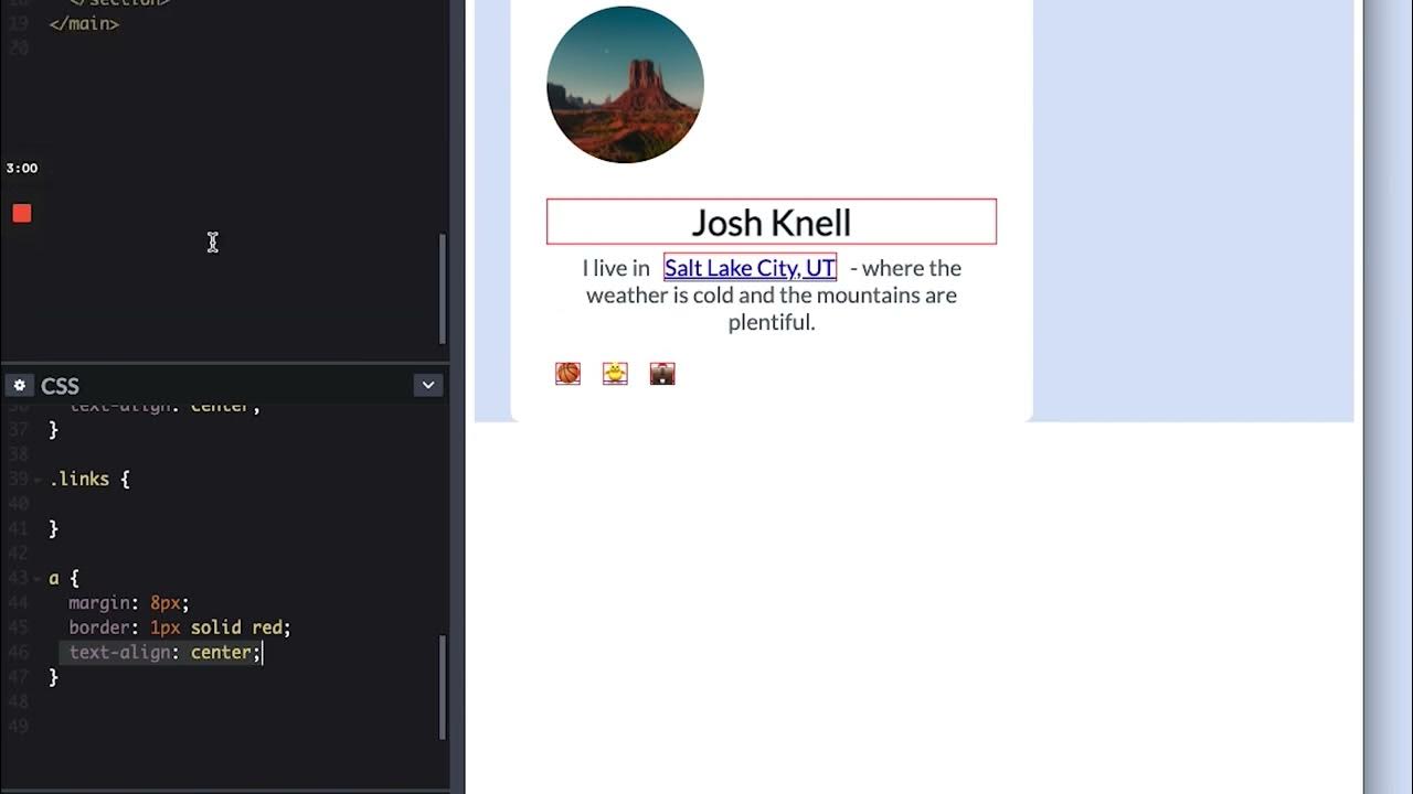 21. CSS - Centering with Block and Inline - YouTube