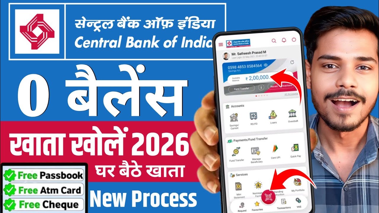 Central Bank of India Online Account Opening 2026 | How to Open Central ...