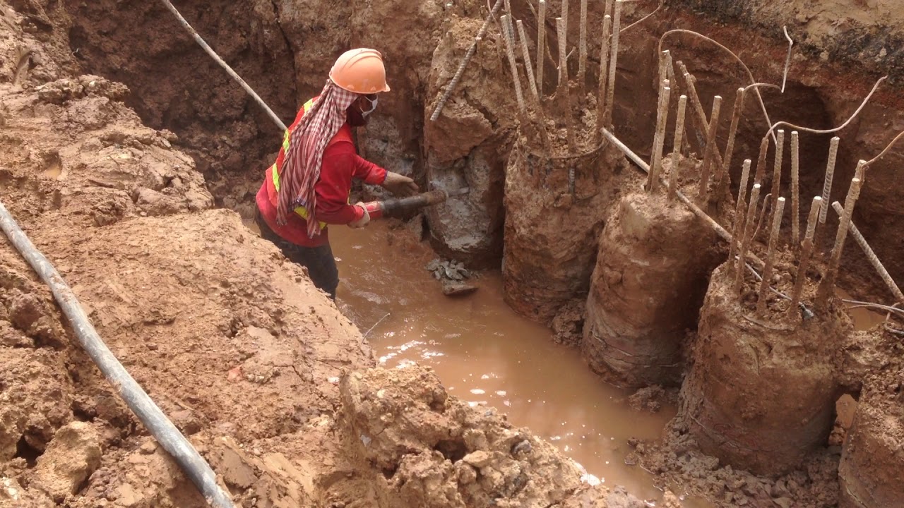 កាងារសំណង់ How to do capping beam - YouTube