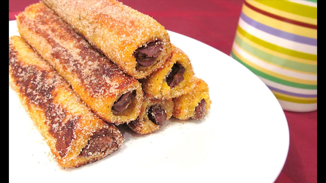 Rollitos de Nutella y Canela | Nutella French Toast Rolls - YouTube